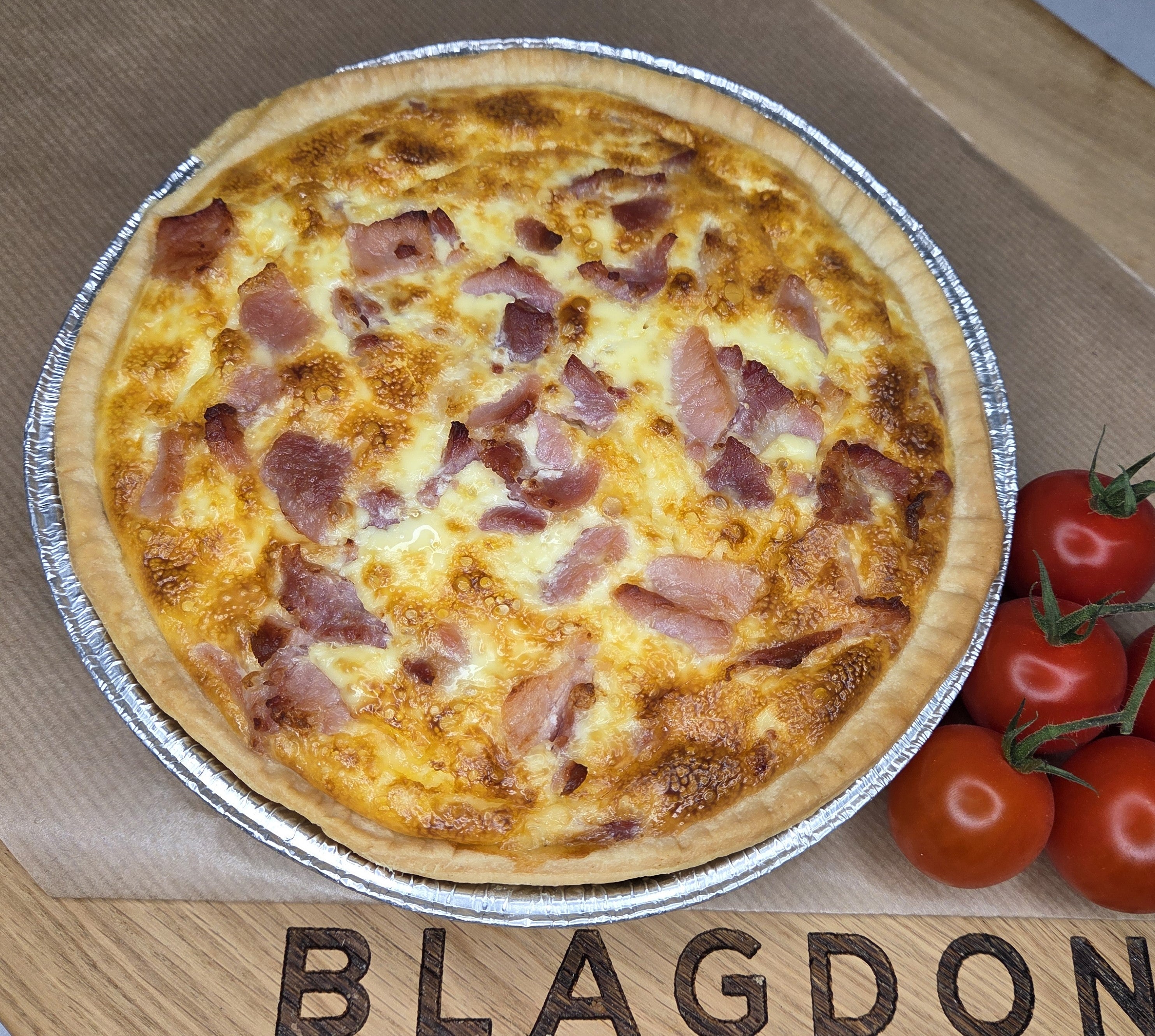 Bacon and Mature Cheddar Quiche – Blagdon Farm Shop